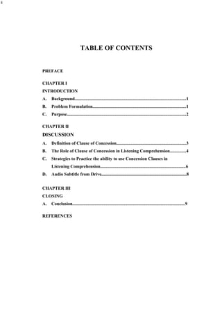 Paper - Clause of Concession in Listening Comprehension (Makalah ...
