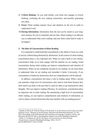 Paper - Silent Reading (Makalah Presentasi) | DOCX