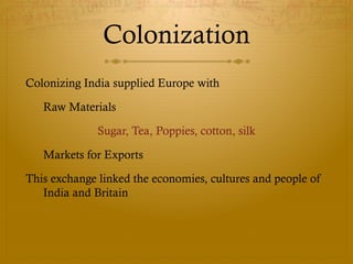 east india c empact on india by british empire | PPT