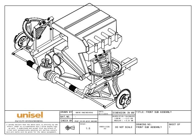 AMAR RACING CAR FRONT SUB ASSEMBLY 1