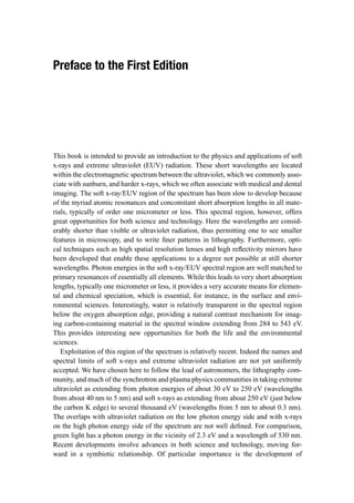 X rays and extreme ultraviolet radiation principles and applications ...