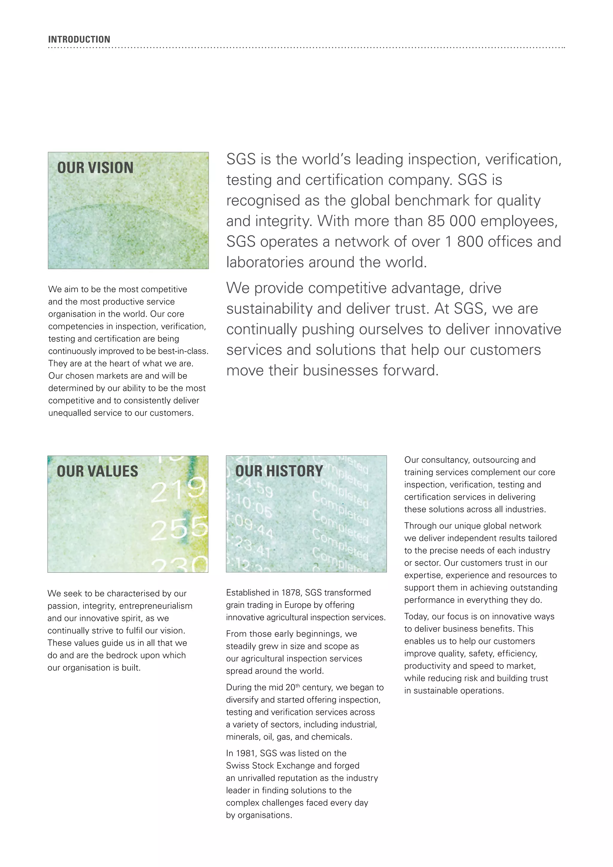 SGS Group Profile EN | PDF