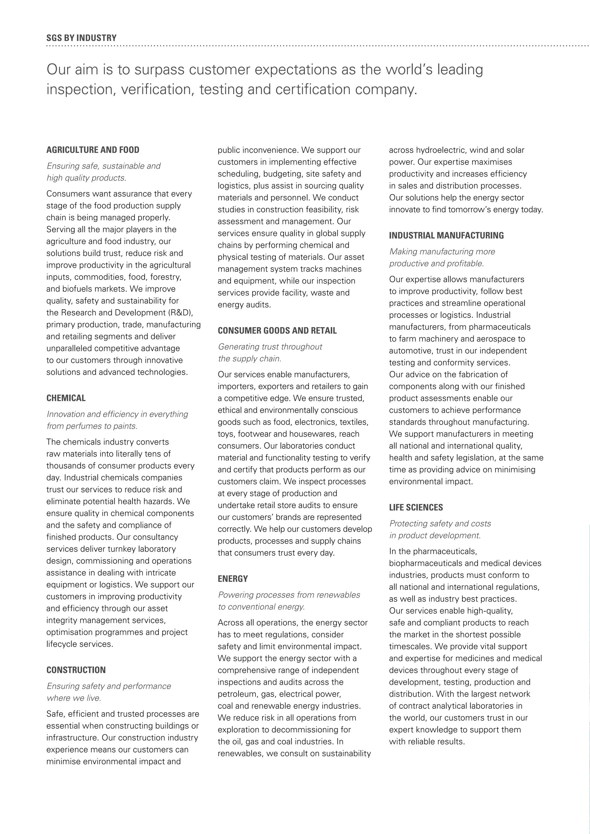 SGS Group Profile EN | PDF