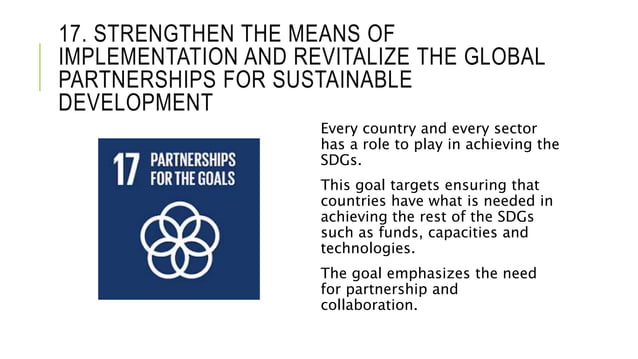 SUSTAINABLE DEVELOPMENT GOALS | PPTX