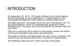SUSTAINABLE DEVELOPMENT GOALS | PPTX