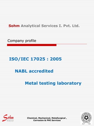 Company profile SASIPL | PPSX | Chemistry | Science