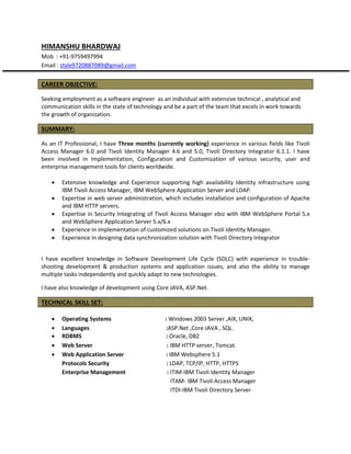 HIMANSHU BHARDWAJ | PDF