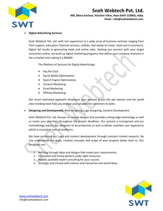 SWT Profile | PDF