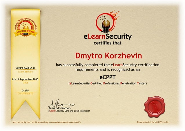 Certificate_eCPPT | PPT