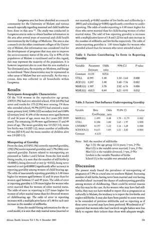 Underreporting gradivity in a rural Malawian population | PDF