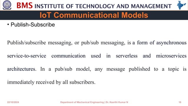 Introduction to Internet of Things - An Emerging Technology | PPT