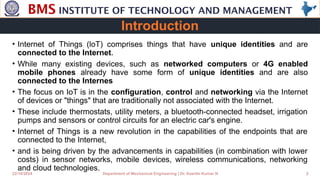 Introduction to Internet of Things - An Emerging Technology | PPT
