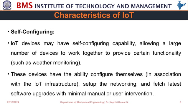Introduction to Internet of Things - An Emerging Technology | PPT