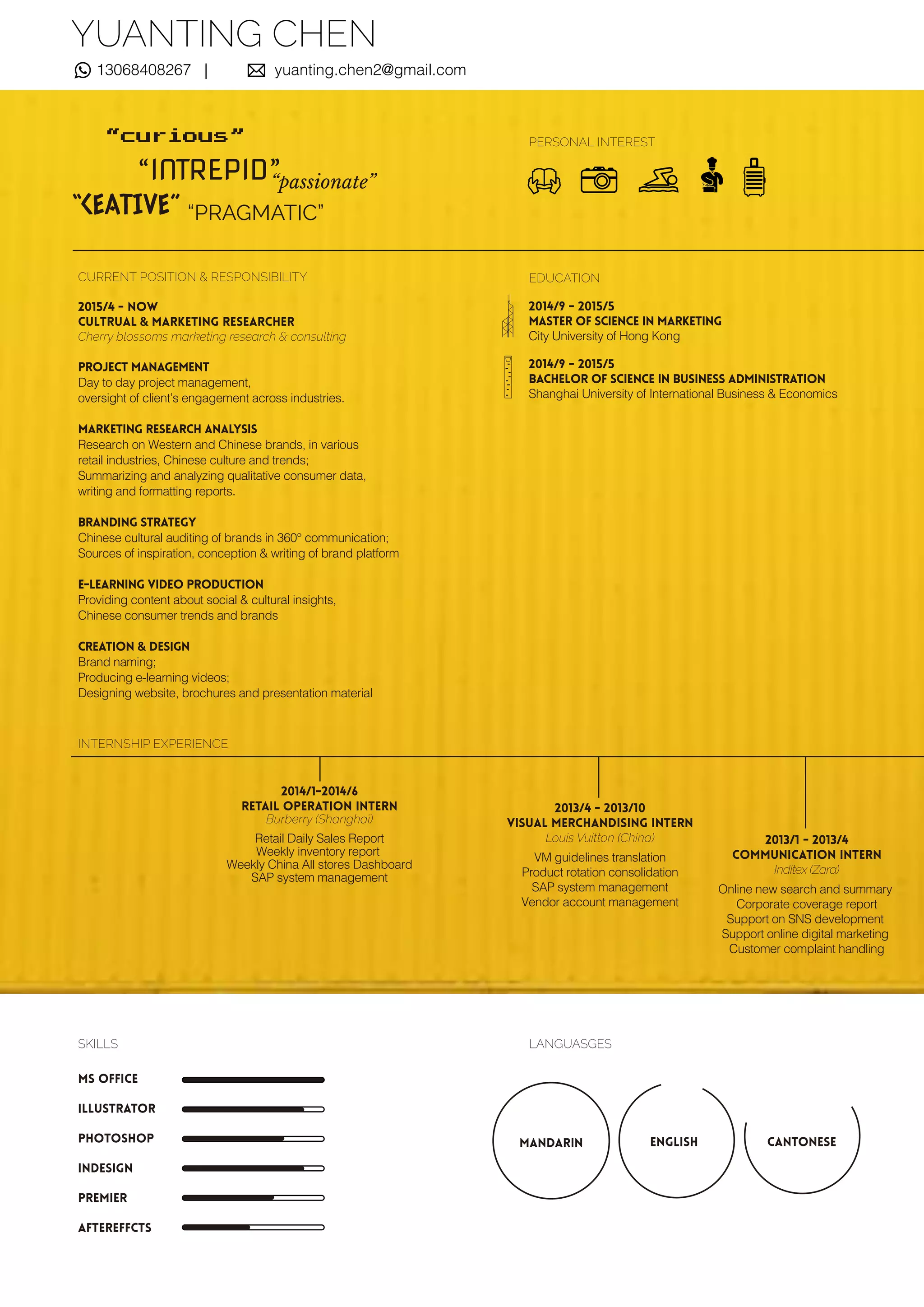 Yuanting CHEN - CV | PDF