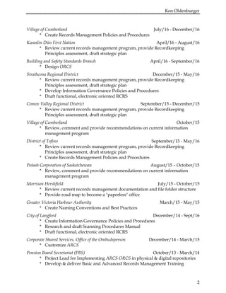 Ken Oldenburger CV 2017 Jan | PDF | Business | Business and Finance