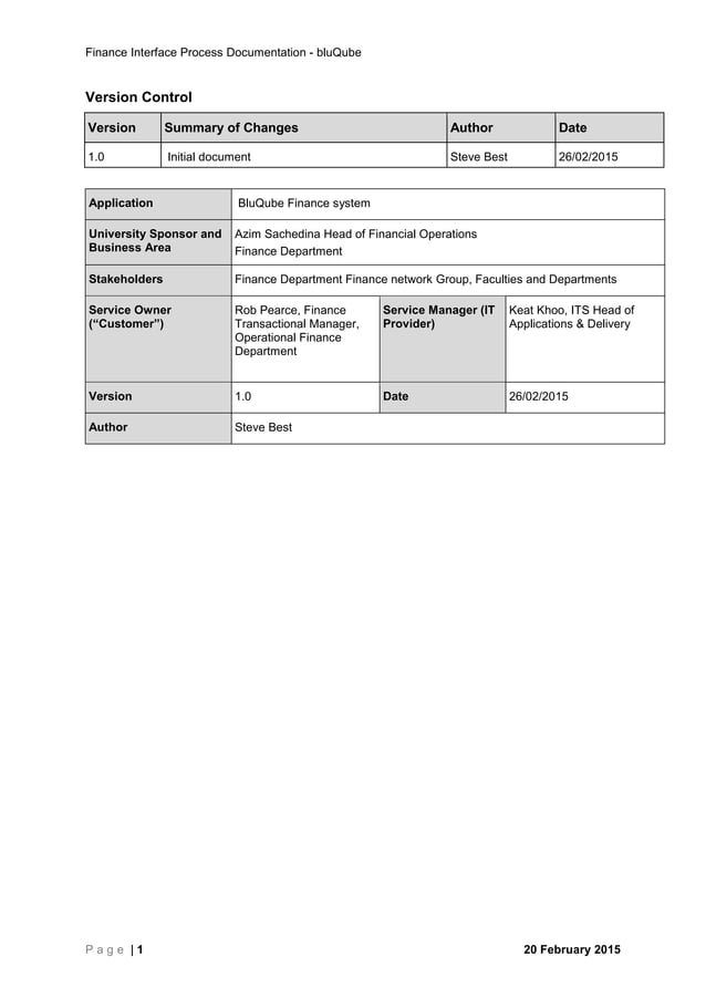 Systems Admin - Finance Mapping Tables Process | PDF