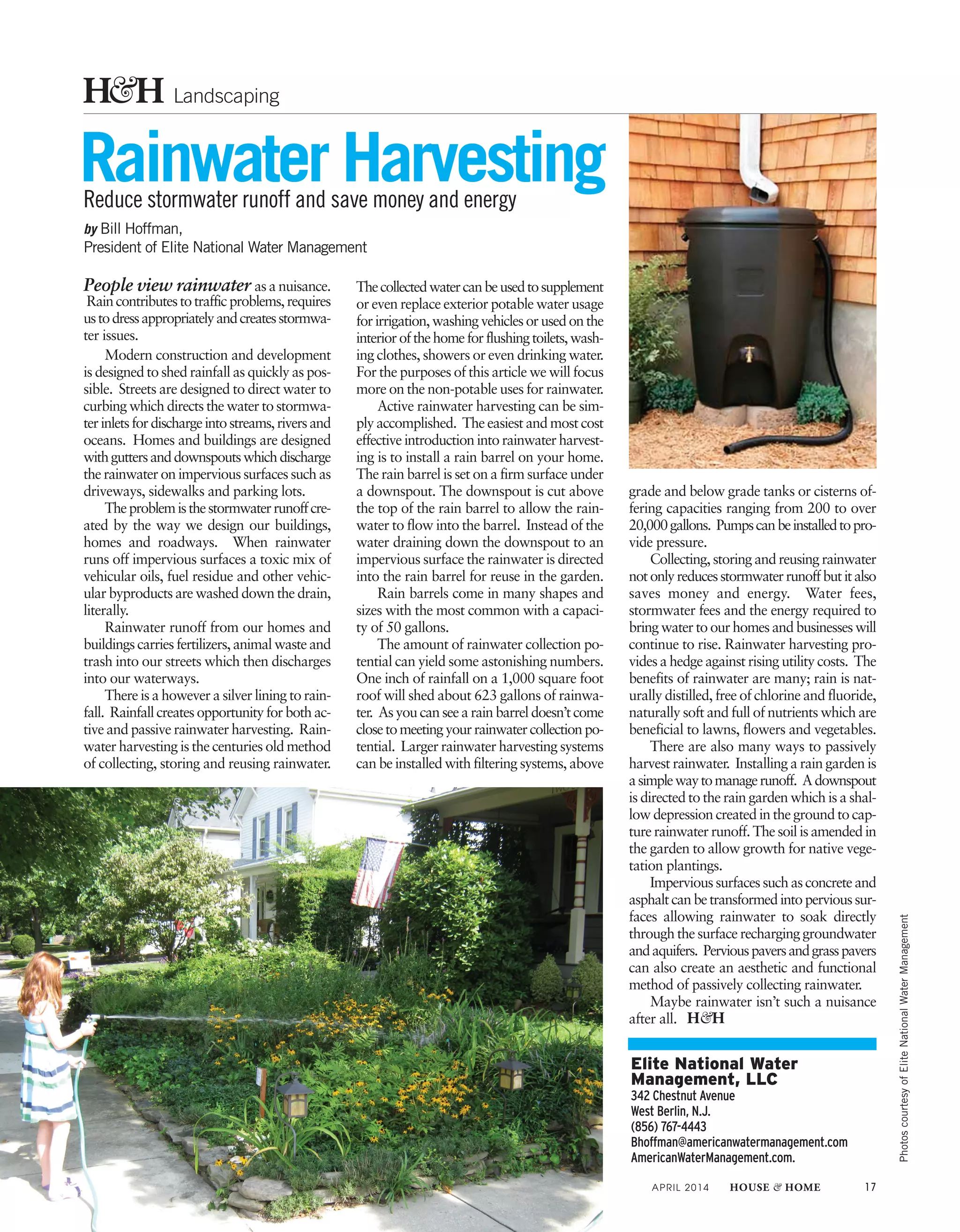 Rainwater Harvesting article | PDF