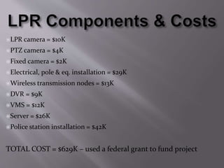 LPR PPT | PPTX | Cameras and Camcorders | Consumer Electronics