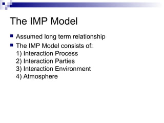 The Industrial Marketing and Purchasing IMP Model | PPT