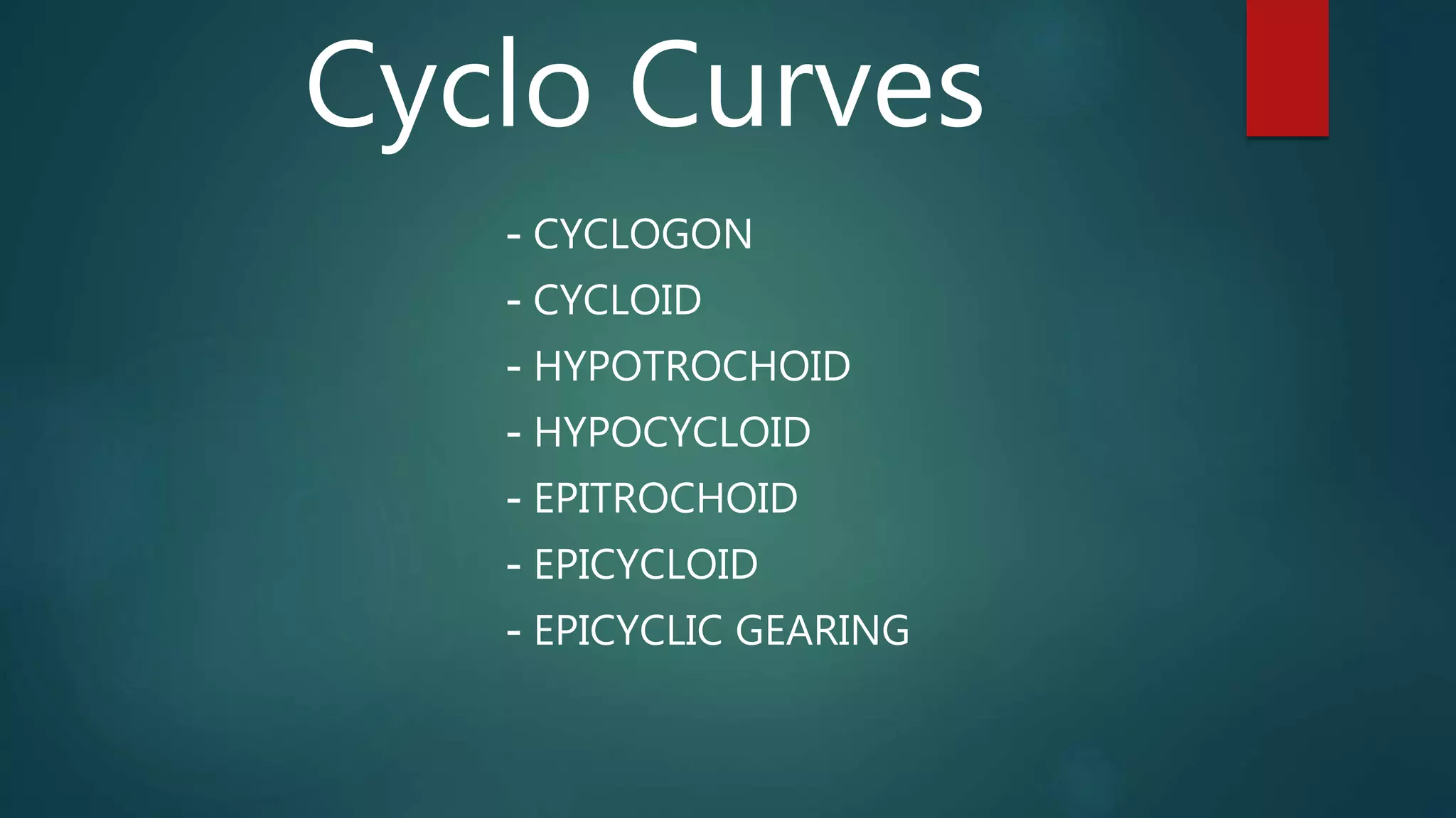 Cyclo Curves | PPT