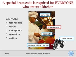 Personal Hygiene in Food Production - dowload | PPT