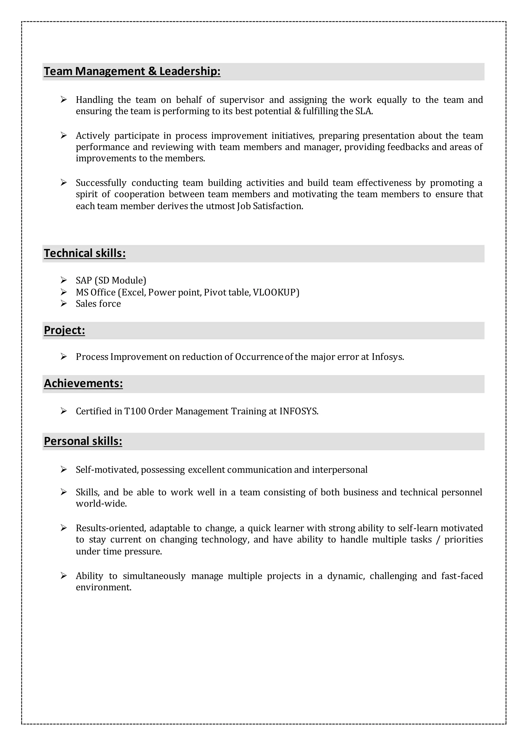 Chethan Rai Resume | PDF