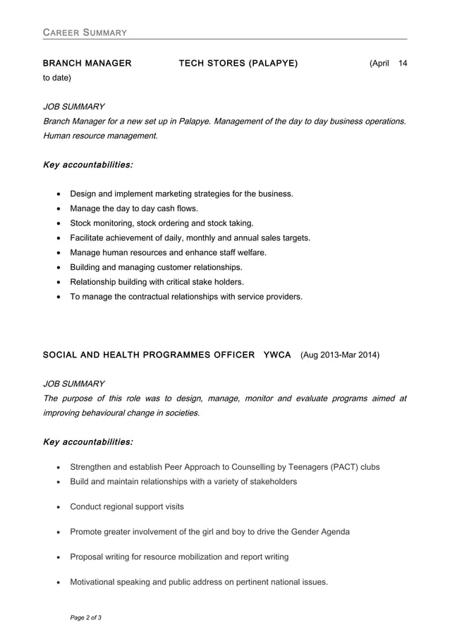 REFILWE DEMA CV 2015 | DOC