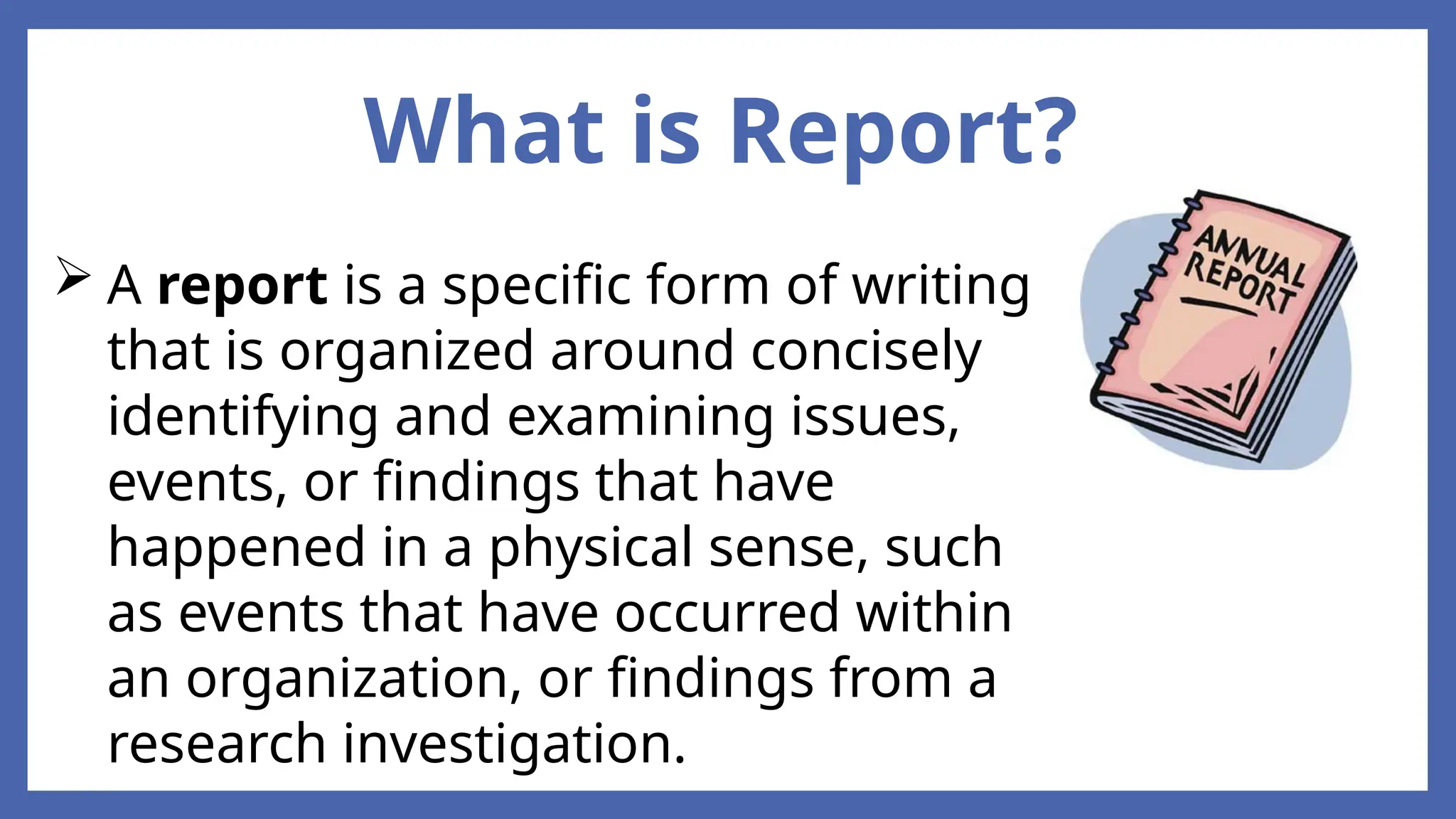 Writing-the-Report-Survey-Field-Reports- | PPTX