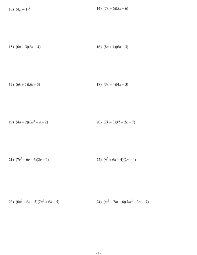 Multiplying Polynomials Pdf 1616