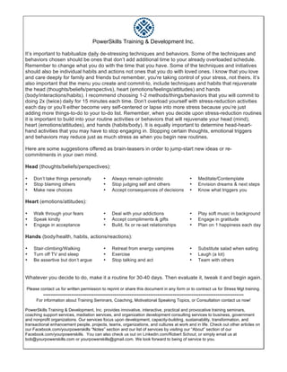 Destress by Dealing with Eustress and Distress | PDF