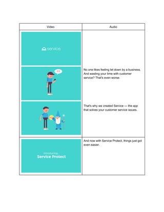 ServiceProtectStoryboardandScript | PDF | Technology & Computing