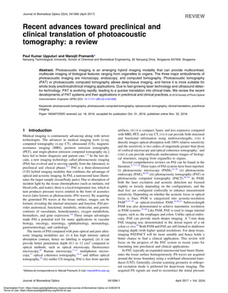 Recent advances toward preclinical and clinical translation of ...