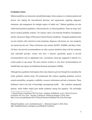 Final Medical Guideline Paper | PDF