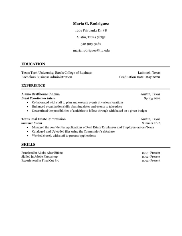 Maria G Rodriguez Resume | PDF