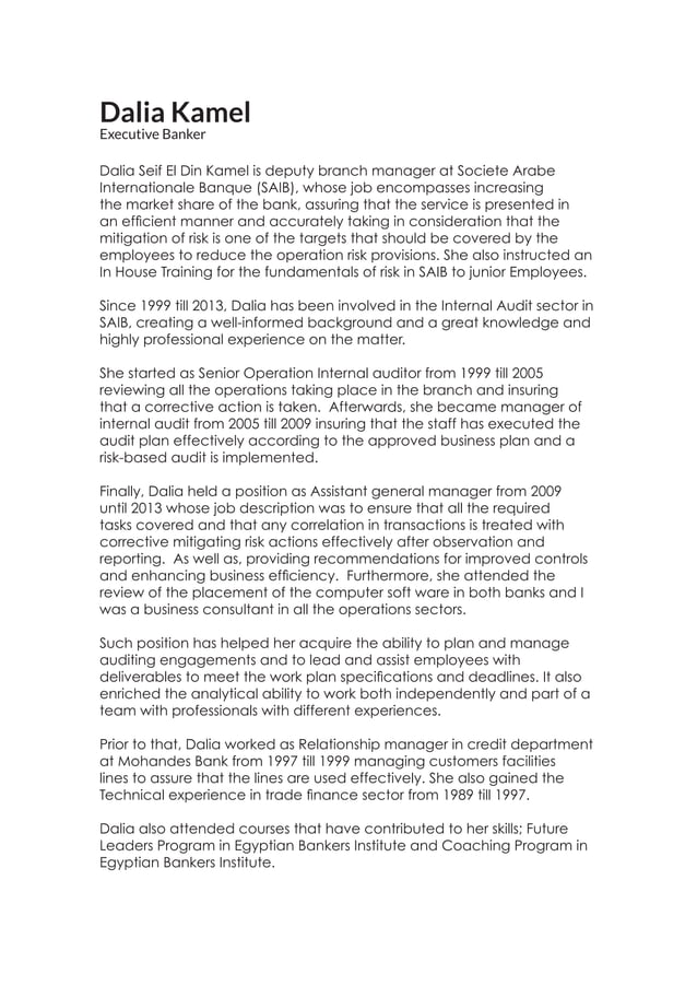 Dalia_Kamel_Biography | PDF