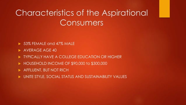 Aspirational Consumers Presentation | PPTX