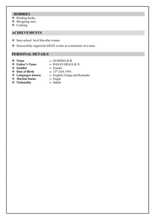 RESUME_SUSHMA_BE_ECE_2015 | PDF
