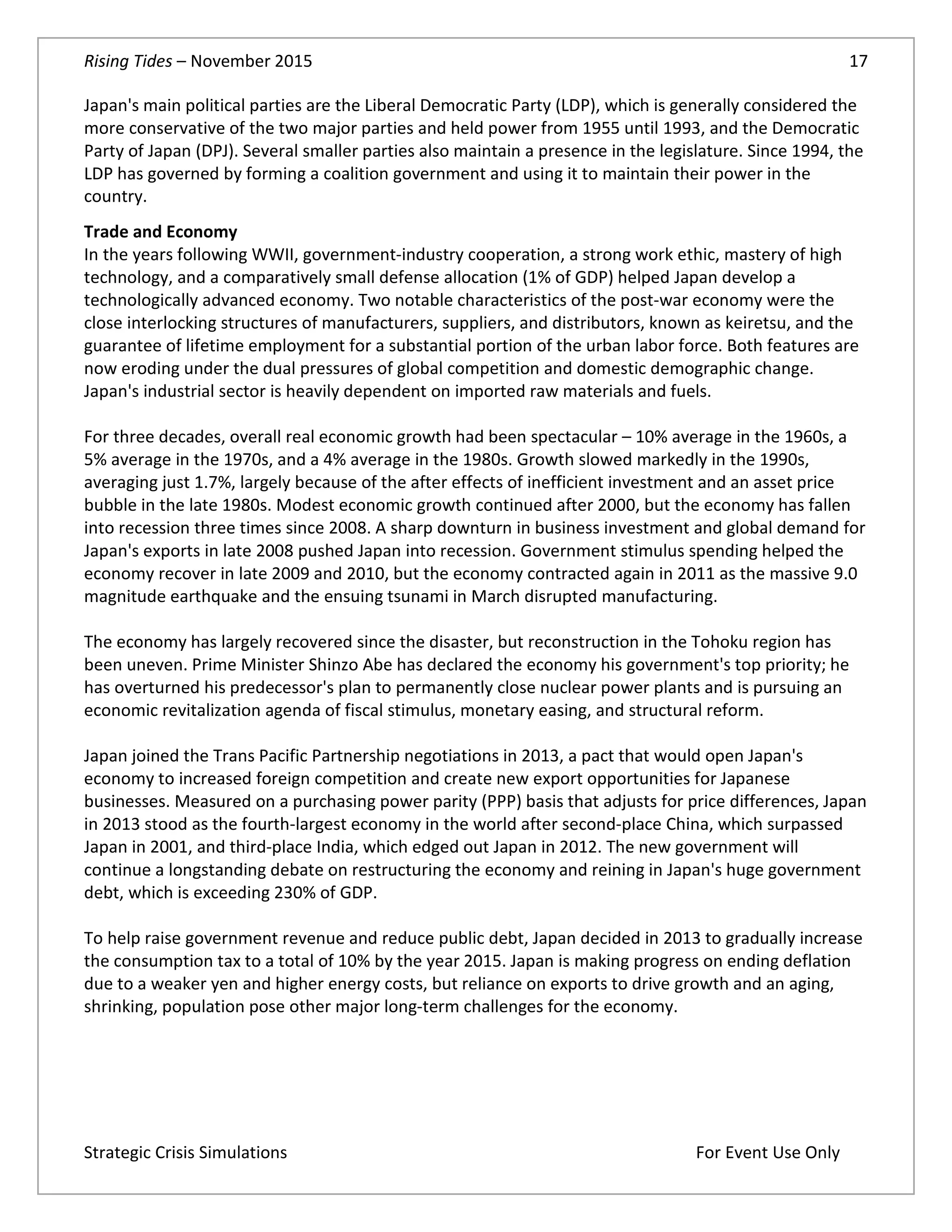 Rising Tides Background Packet | PDF