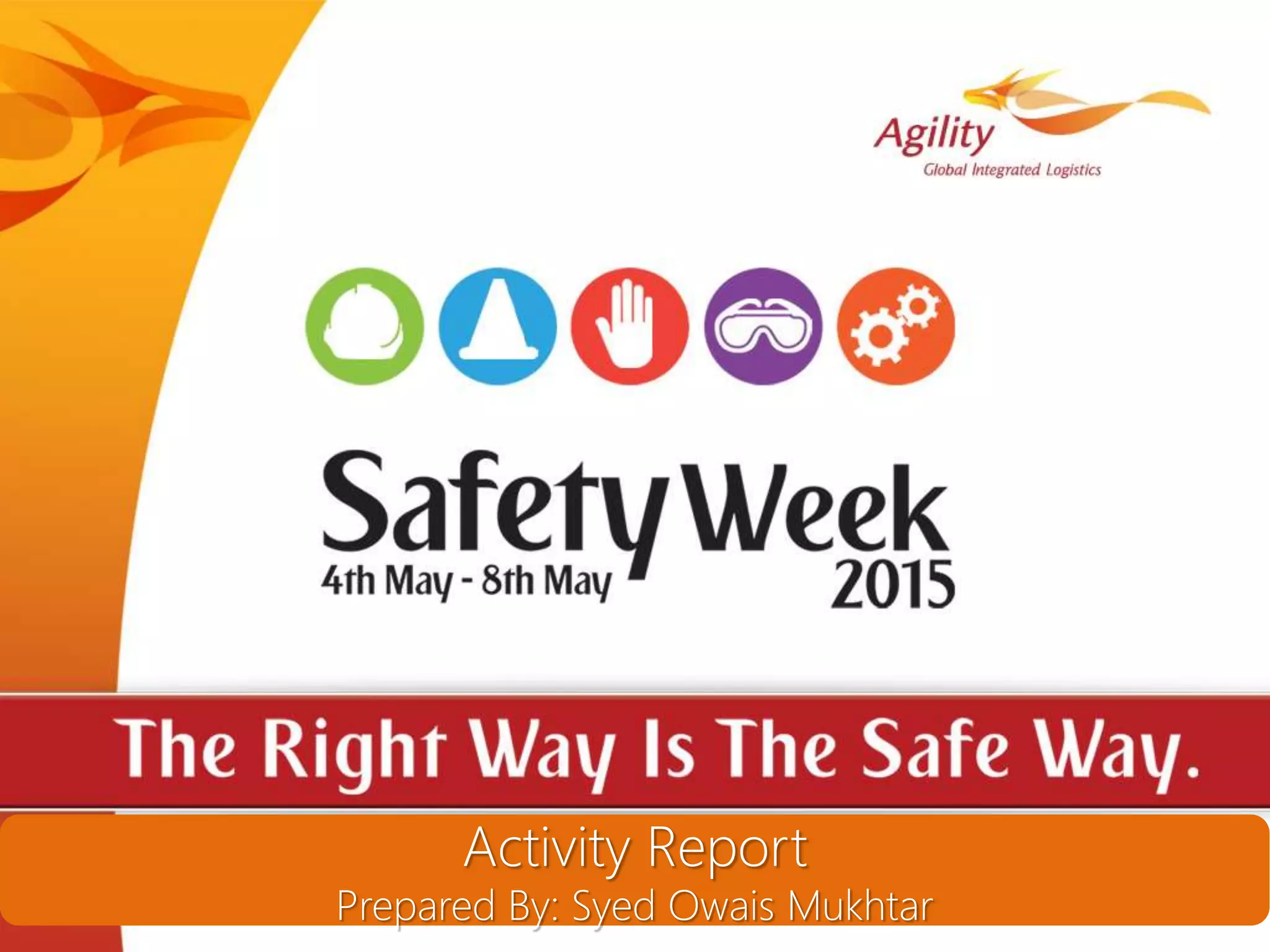 Safety Week Activity Report | PPTX