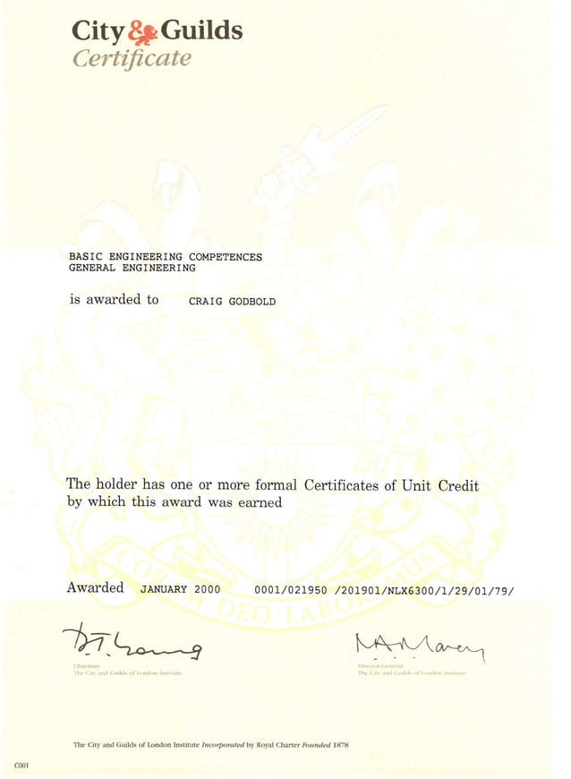 Craig Godbold City & Guilds Engineering | PDF