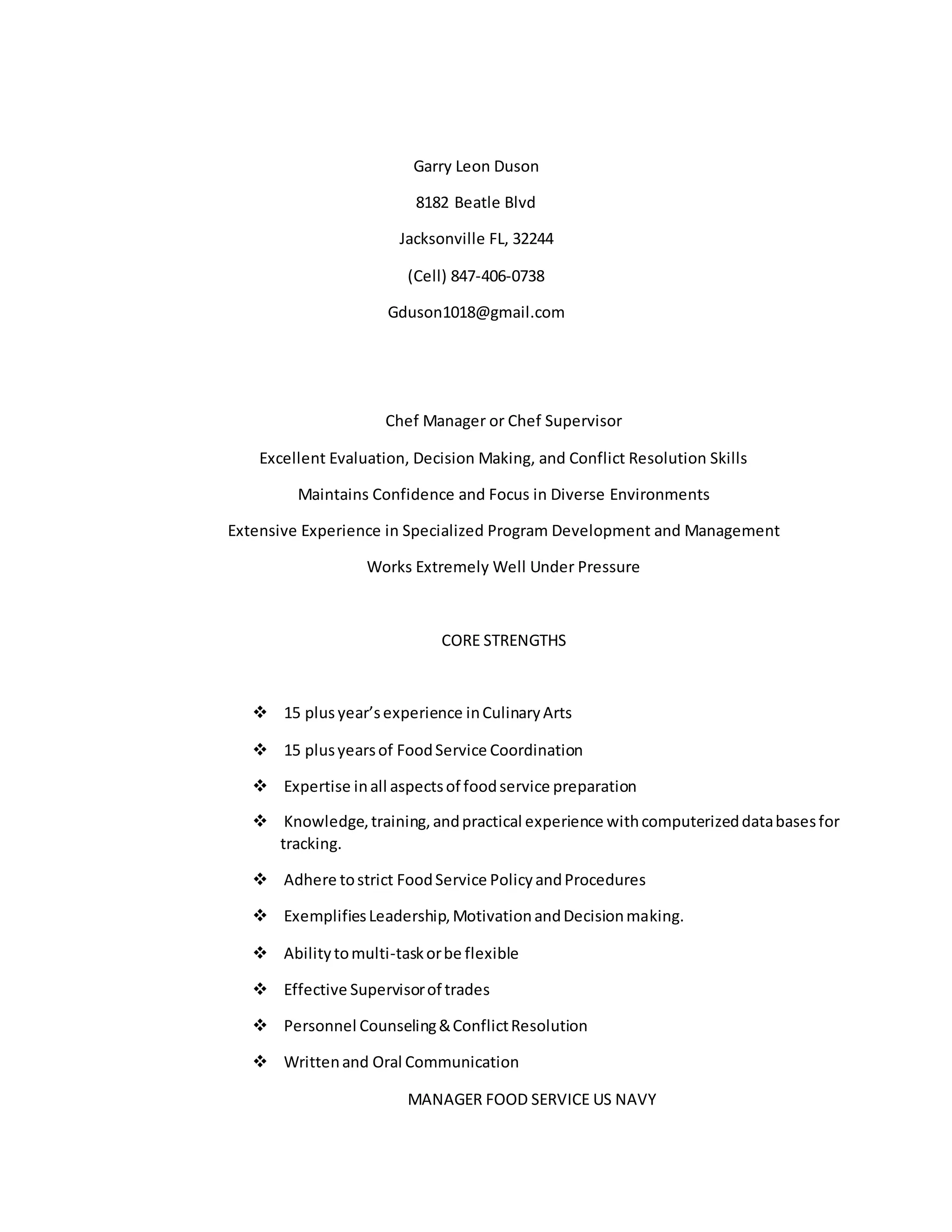 Garry's Resume | PDF