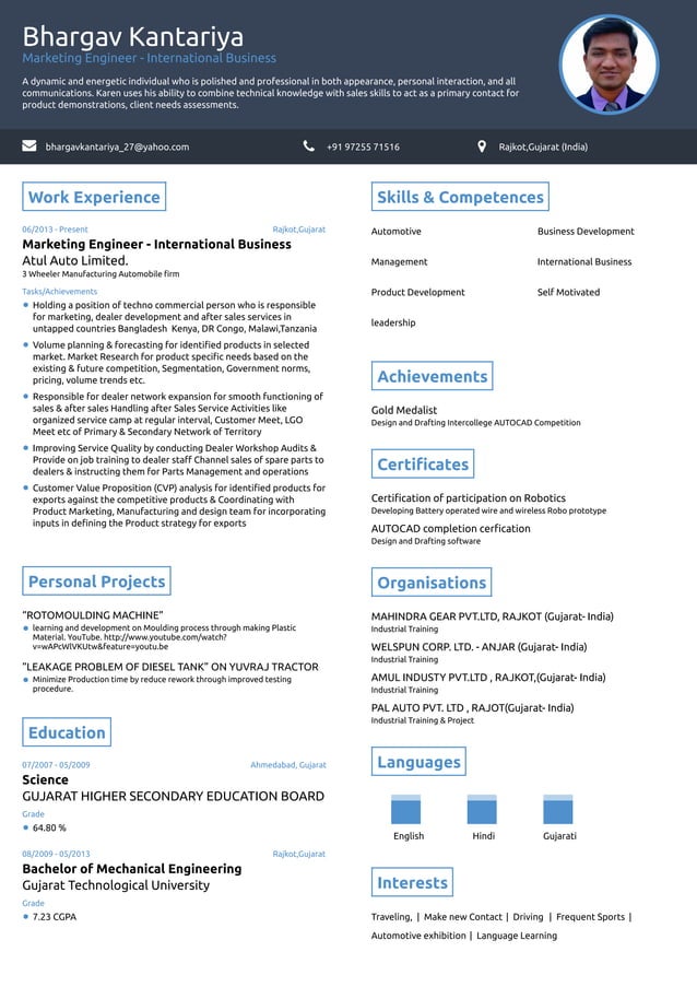 Bhargav's CV | PDF