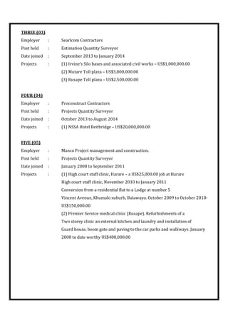 Dzimuzi Nyakungwa CV | PDF