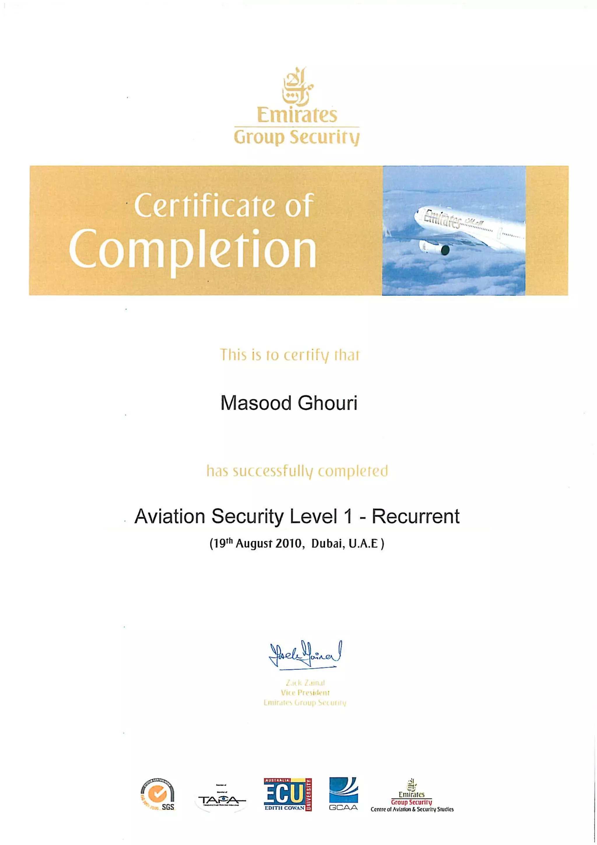 Aviation Security Level 1 | PDF