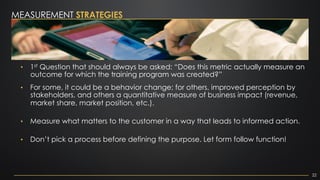 Scorecards, Learning Metrics and Measurement Strategies | PDF