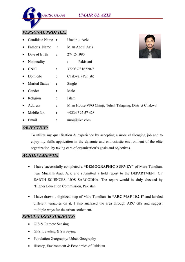Umair's CV | PDF