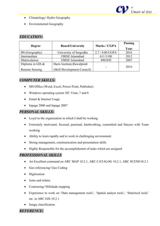 Umair's CV | DOC