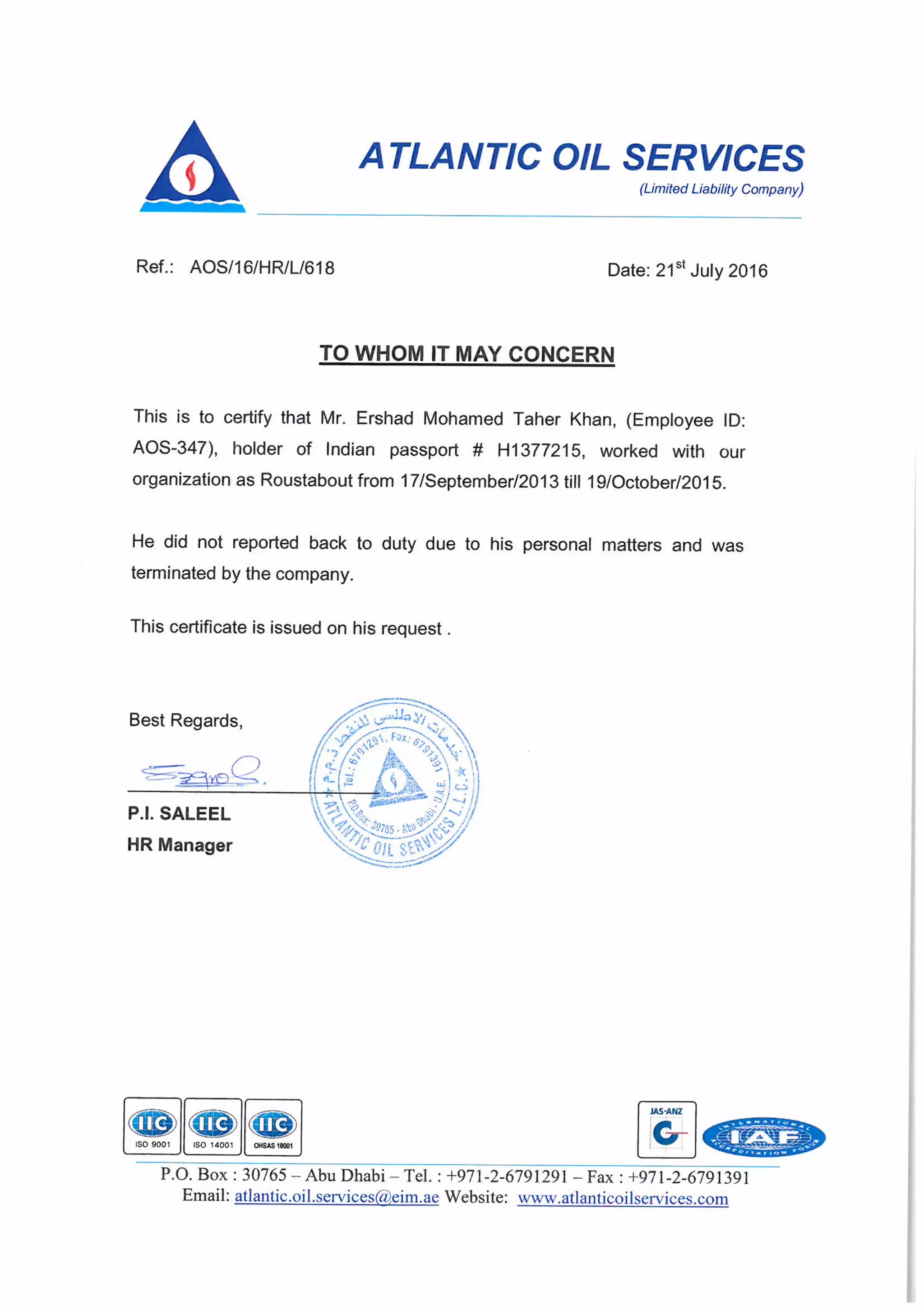 Atlantic oil services , paragon offshore | PDF
