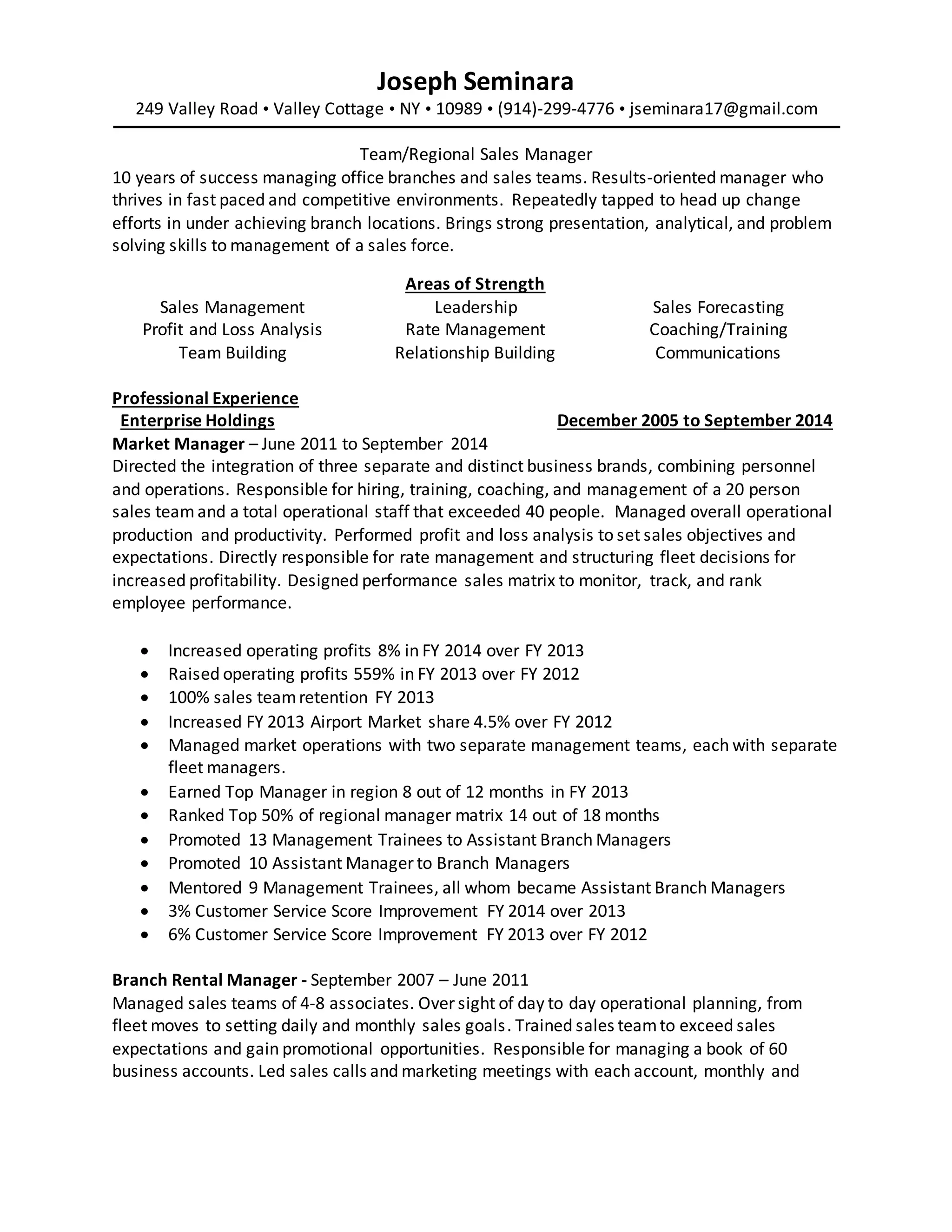 Resume Final | DOCX | Sales | Business