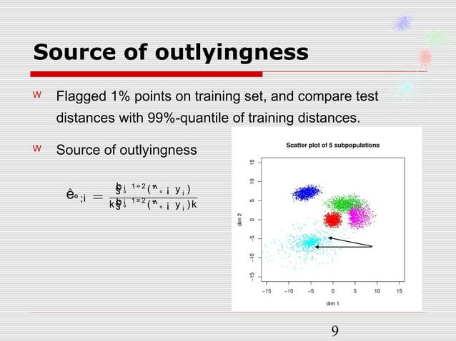 Multivariate outlier detection | PPT